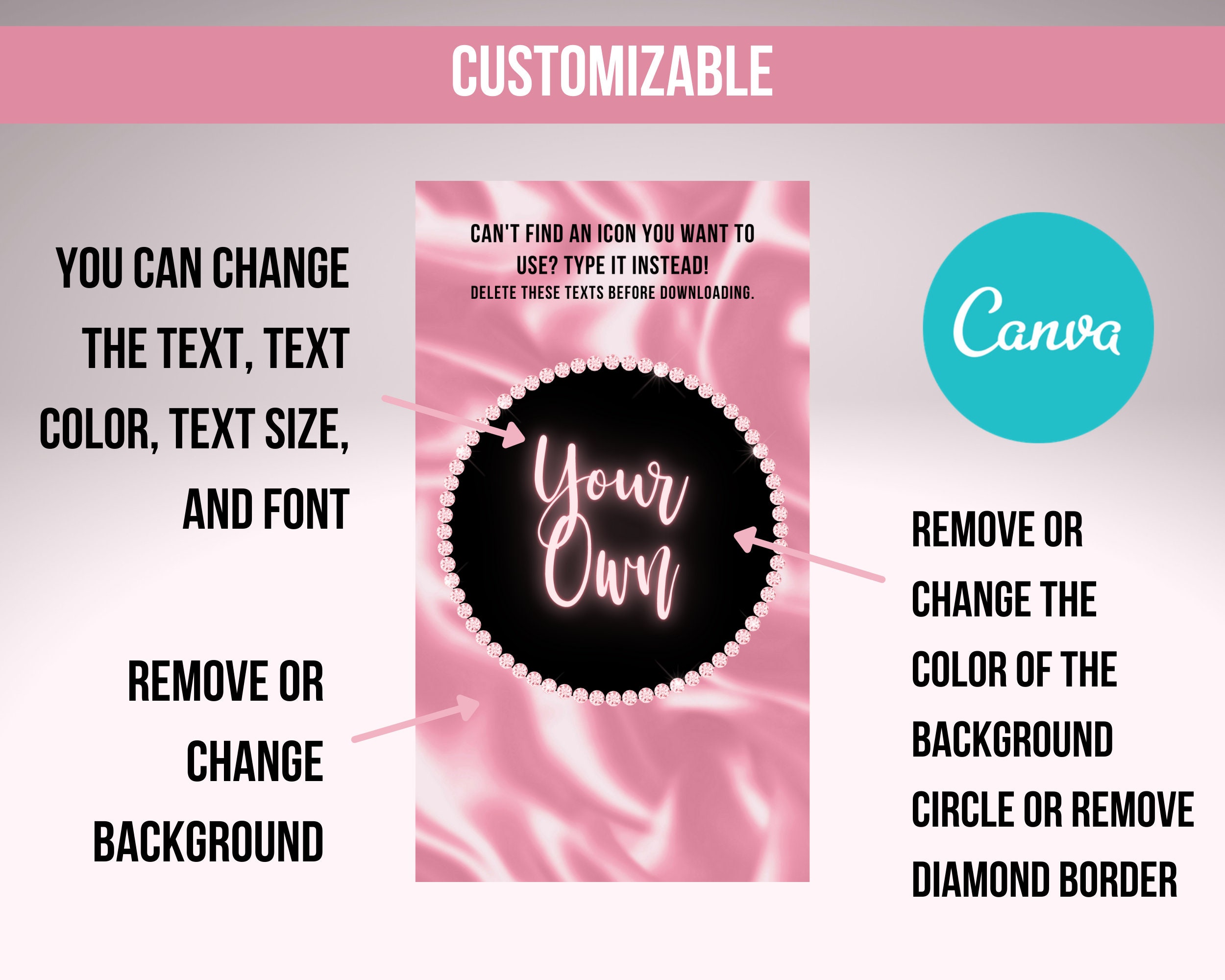 27 DIY Luxurious Pink Diamonds and Silk Instagram Highlight Covers L ...