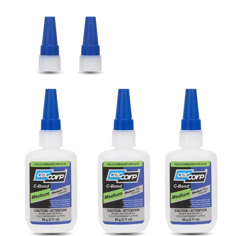CECCORP C-bond Medium Super Glue, Medium Viscosity Cyanoacrylate ...