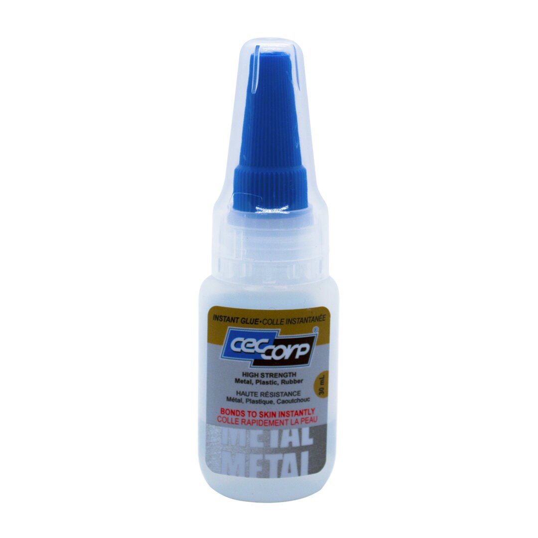 Super Glue Metal Cyanoacrylate Glue by CECCORP (30 Grams / 1.05 Oz ...