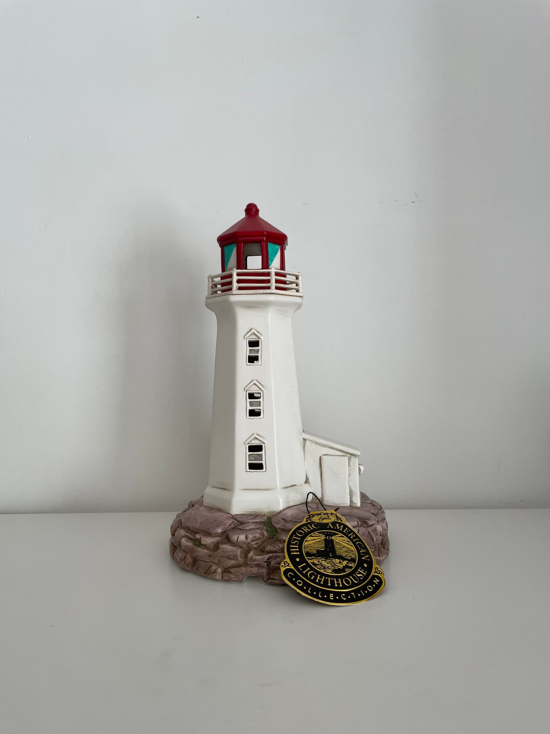 Peggys Cove Lighthouse RARE Lefton Lighthouse Historic American ...