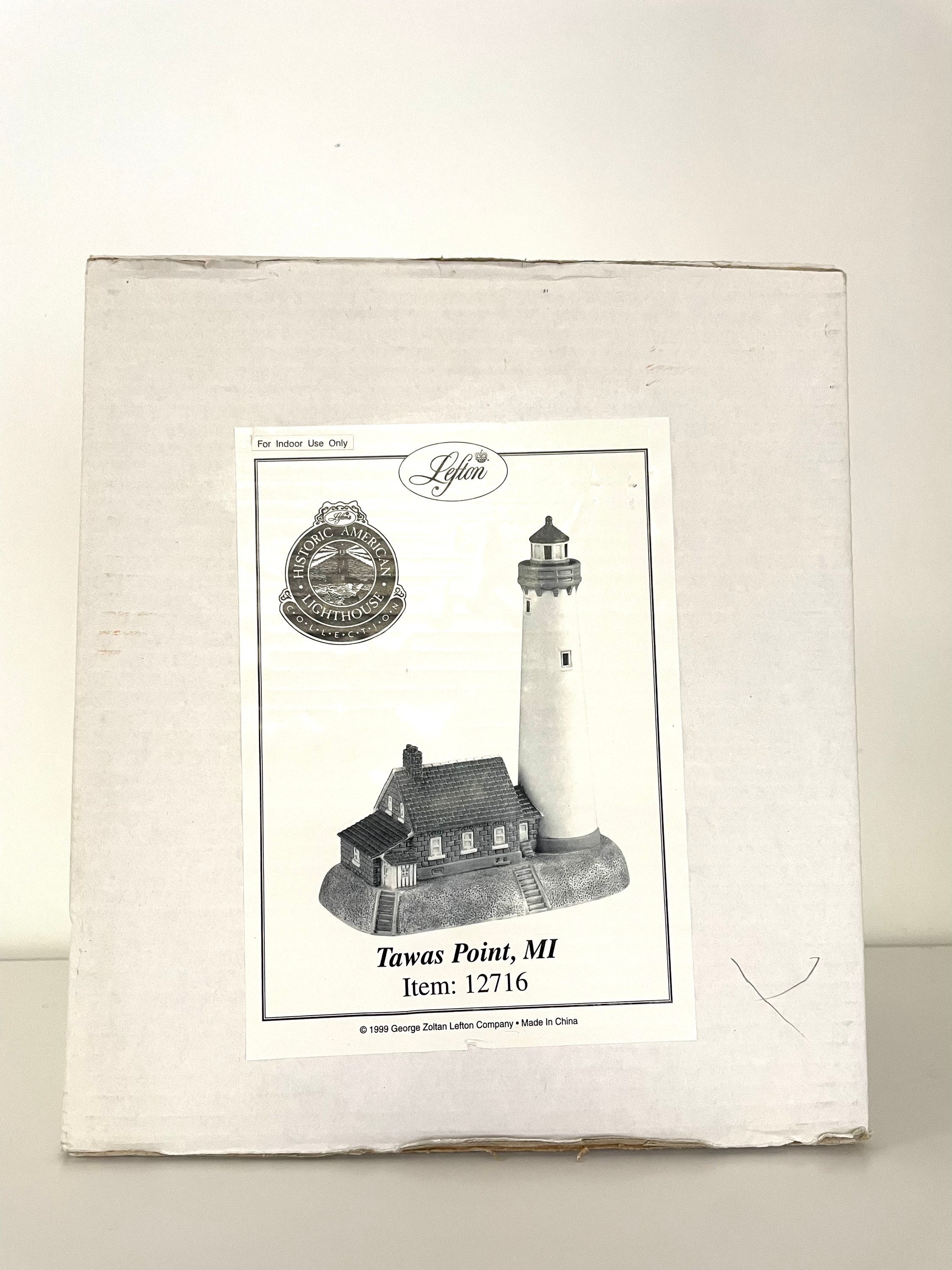 Tawas Point Light Lefton Lighthouse Michigan Lighthouse - Etsy