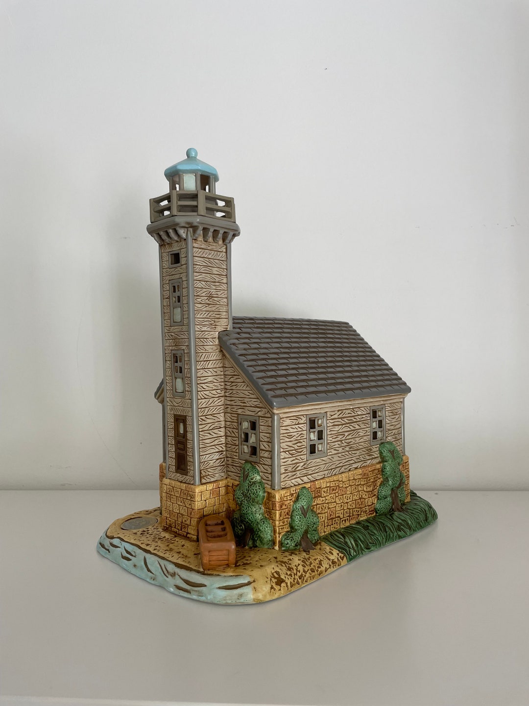 East Channel Lighthouse RARE Lefton Lighthouse Michigan Lighthouse ...