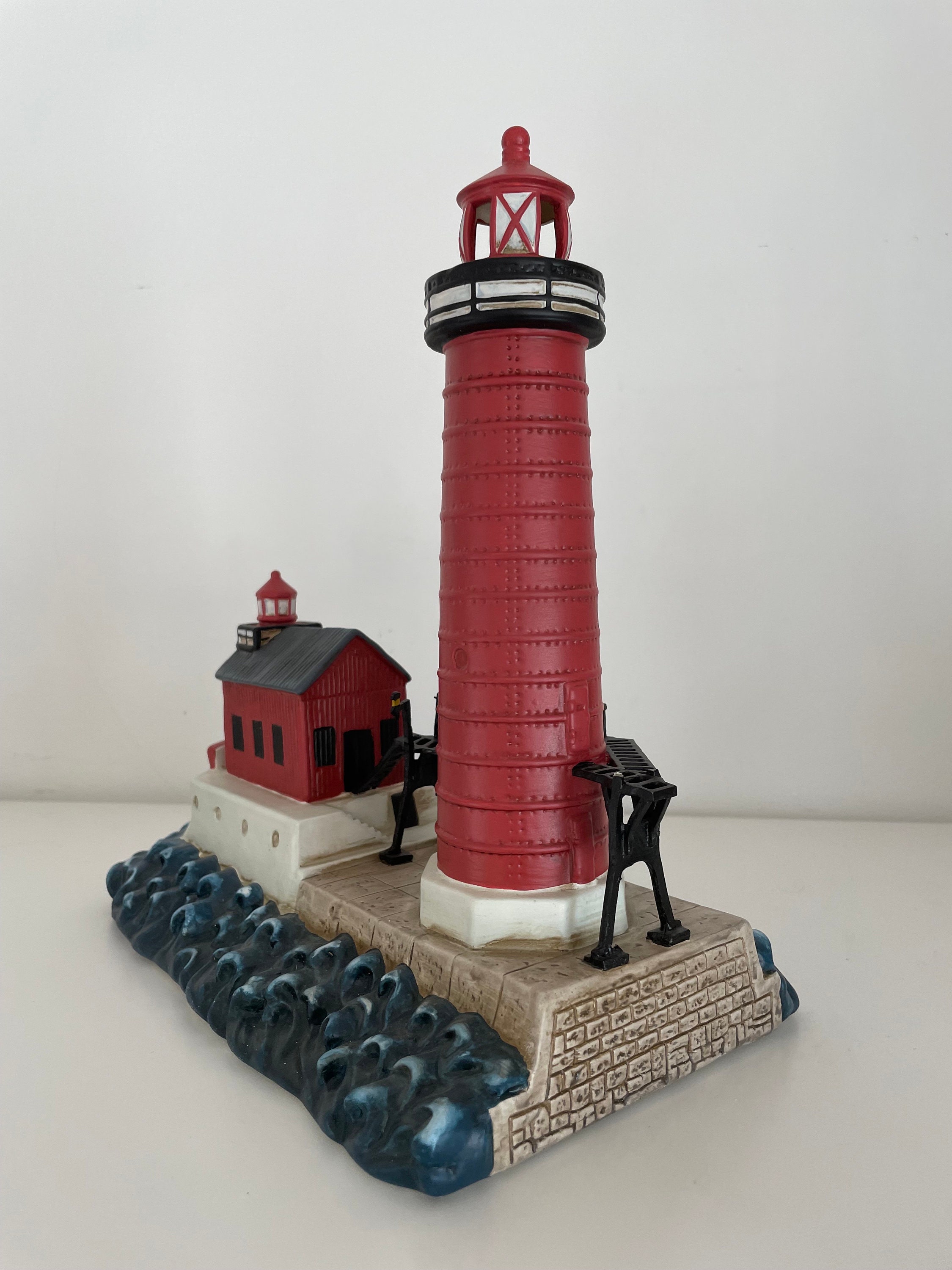 Grand Haven Lighthouse Lefton Lighthouse RARE Michigan Lighthouse ...