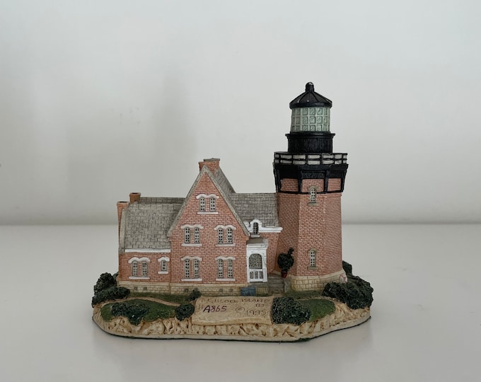Block Island Lighthouse - Harbour Lights - Resin Lighthouse Figurine - Etsy