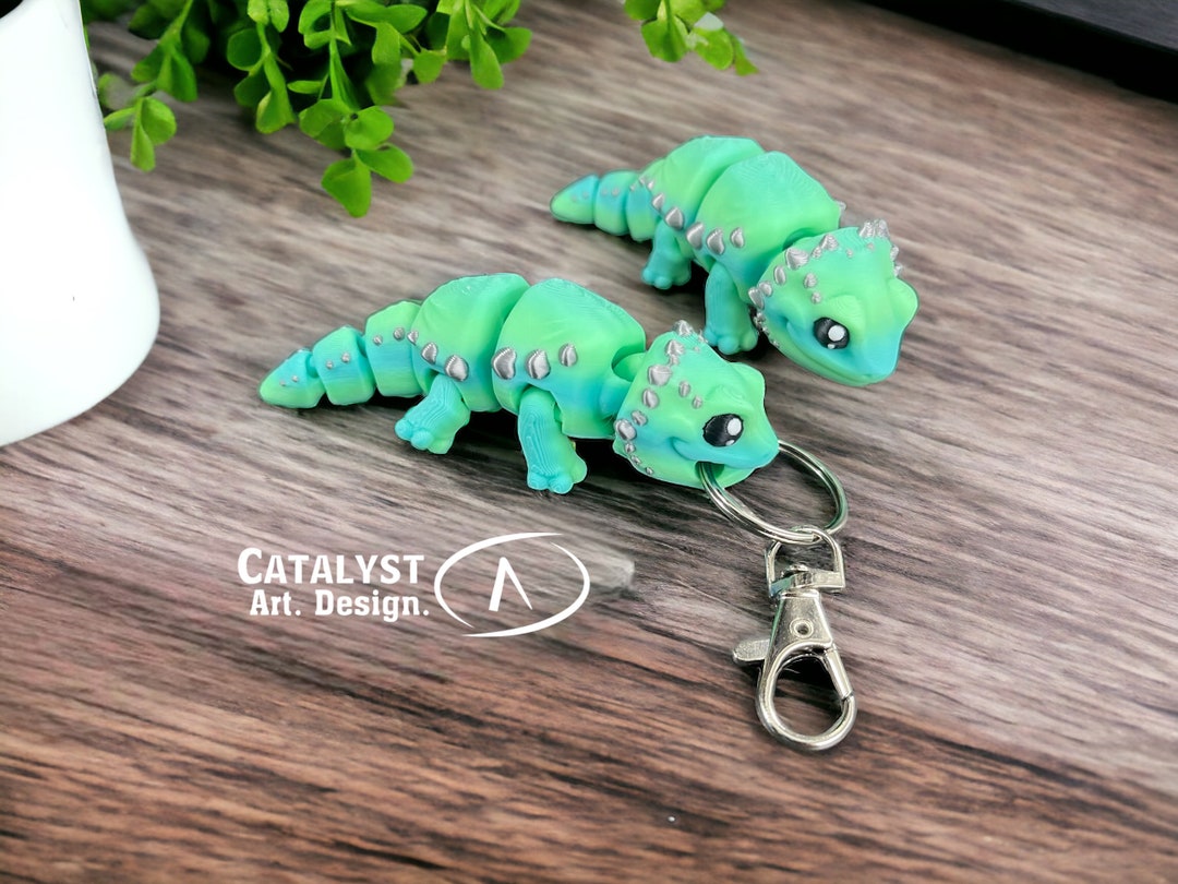 Mini Bearded Dragon Articulated Figure or Keychain Option, 3D Printed ...