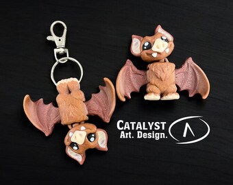 Tiny Articulated Bat 3D Printed Fidget Figure - Etsy