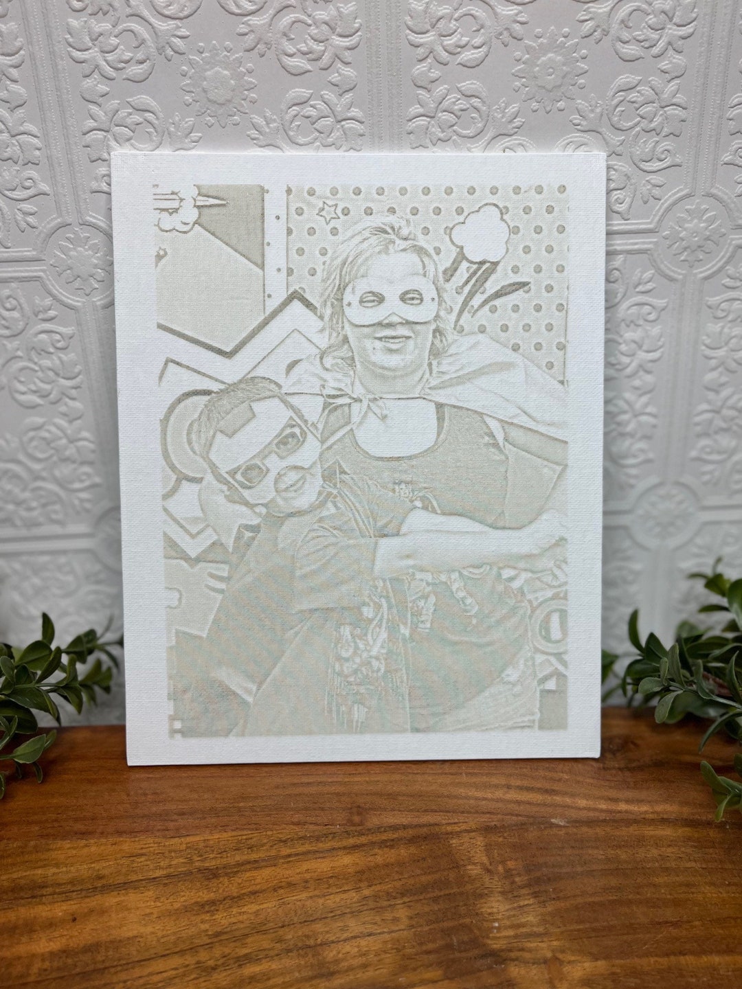 DIY Custom Painting From Photo, 8”x10”laser Engraved Art Craft, Paint ...