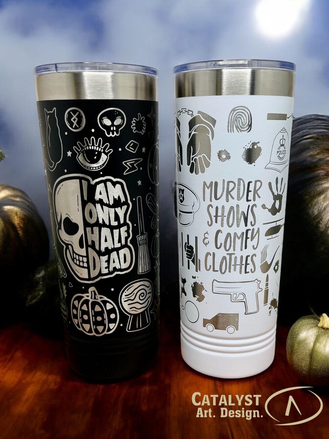 Murder Shows Comfy Clothes Coffee Metal Tumbler, True Crime Lover ...