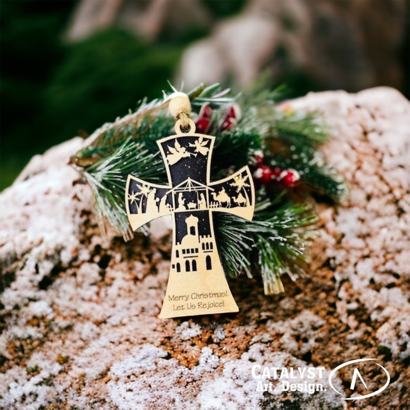 Cross Ornament - Etsy