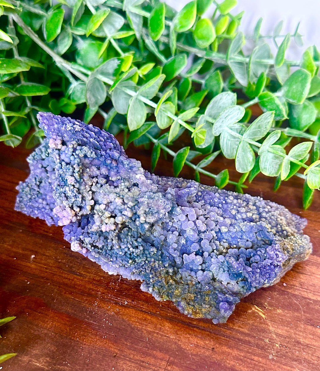RARE Grape Agate Specimen, Raw Grape Agate Crystal, Self Standing Grape ...