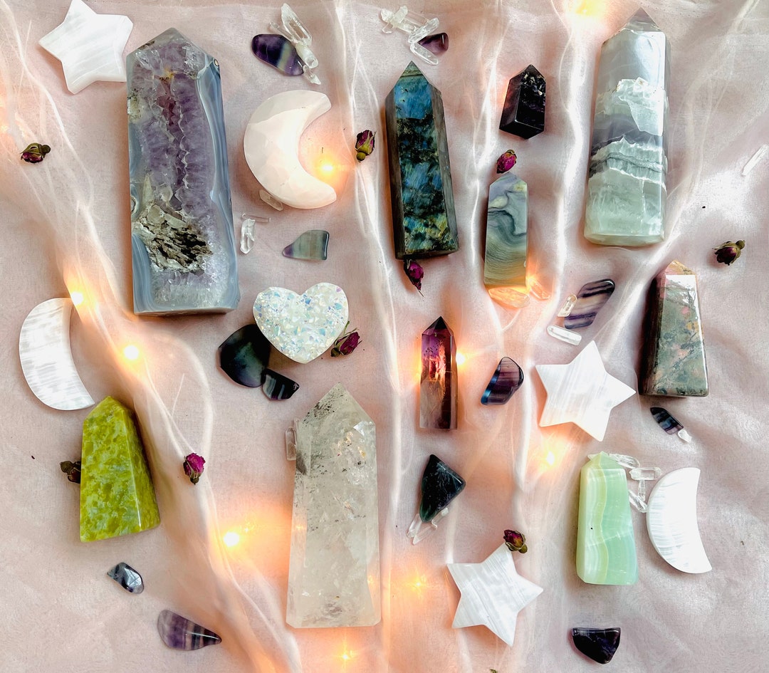 GREATEST Crystal Mystery Box, Pick Your Size, Huge Variety, Box Full of ...