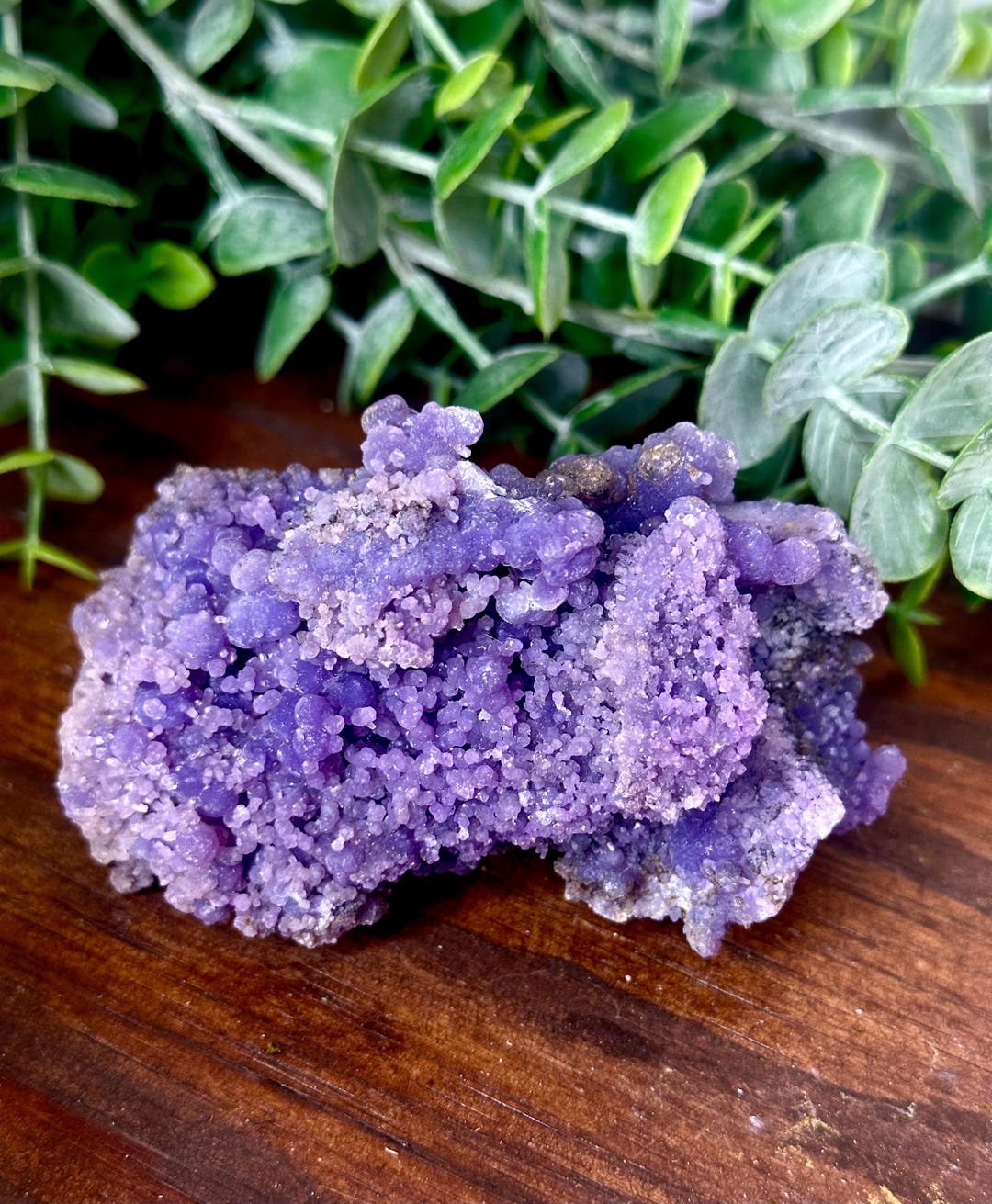 Gemmy Grape Agate Specimen, Raw Grape Agate Crystal, Self Standing ...