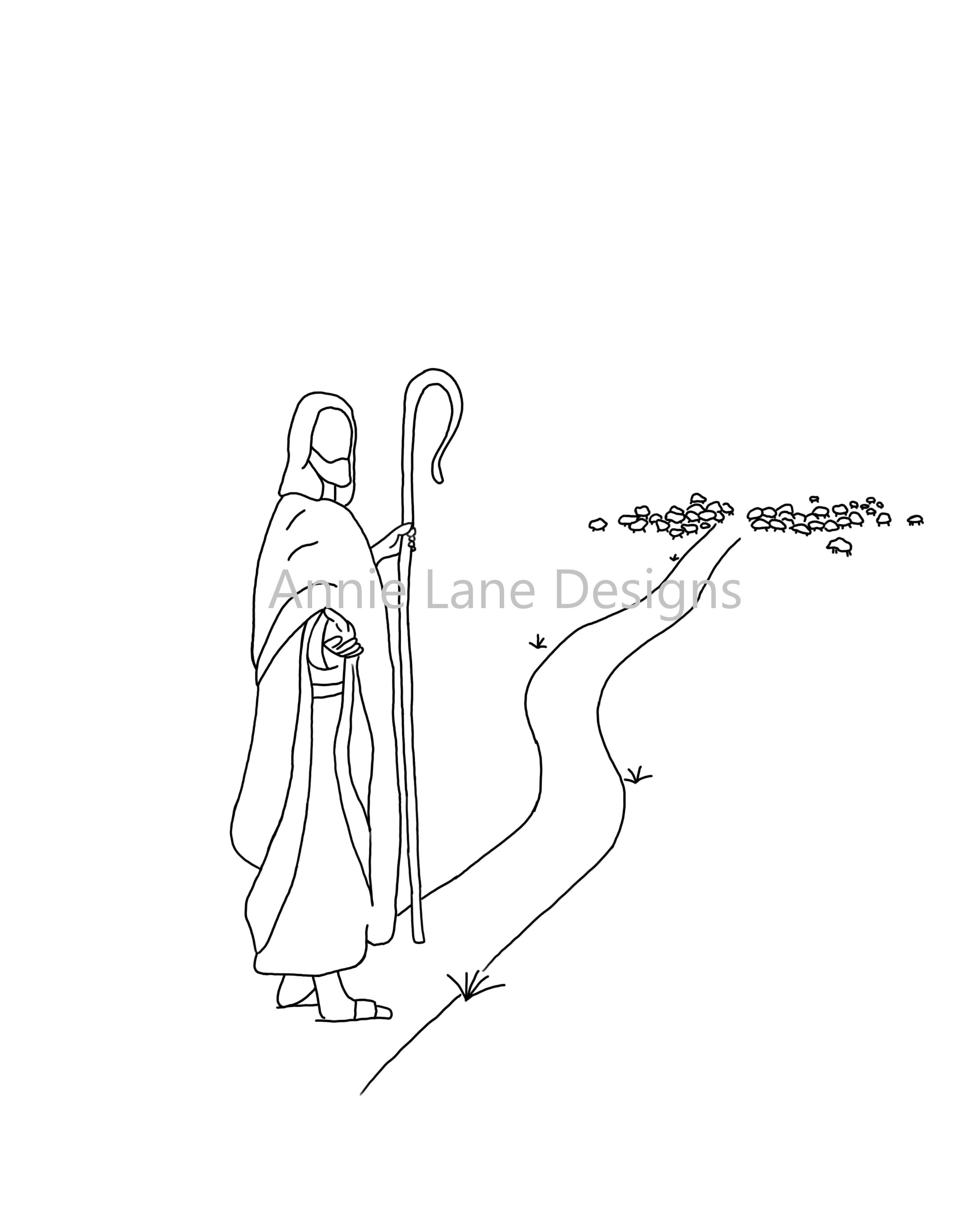 Come Follow Me Simple Modern Picture of Christ Line Drawing - Etsy