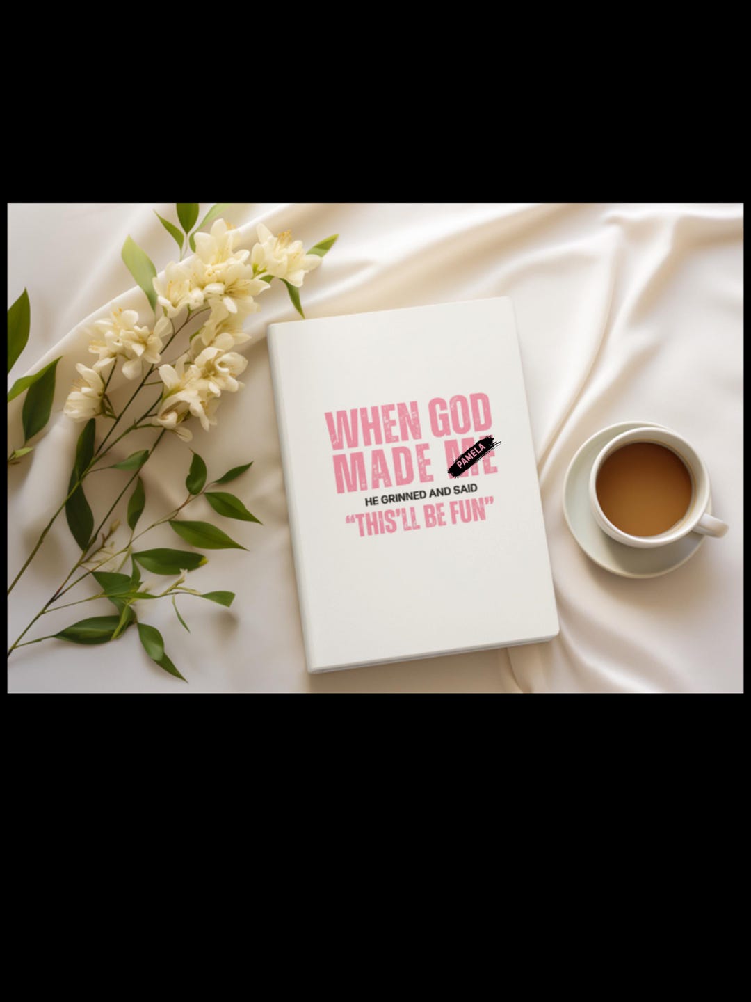 When God Made Me Hardcover Journal | Matte Notebook - Etsy
