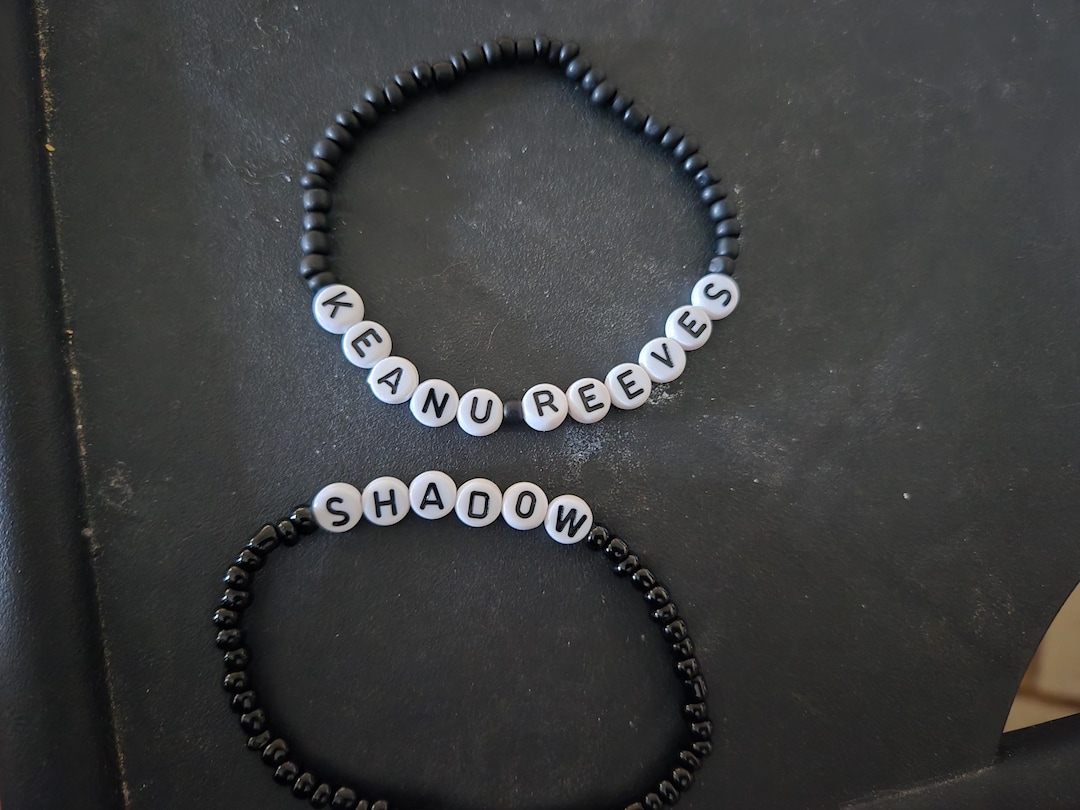 Keanu Reeves/shadow the Hedgehog Beaded Bracelets - Etsy