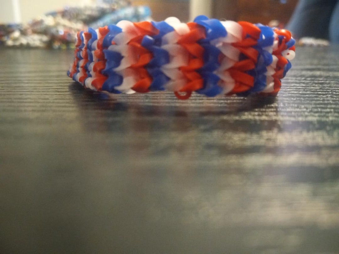 Captain America Alpha Loom Bracelet - Etsy