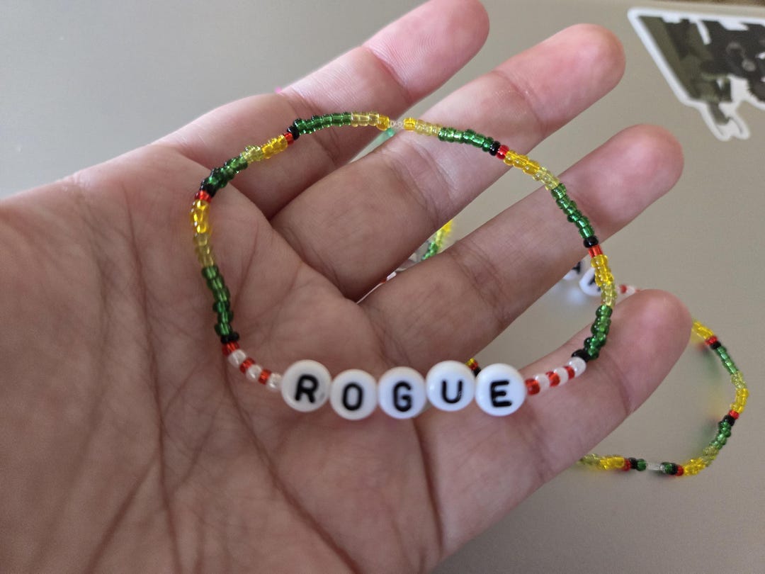 Gambit and Rogue Beaded Bracelets - Etsy
