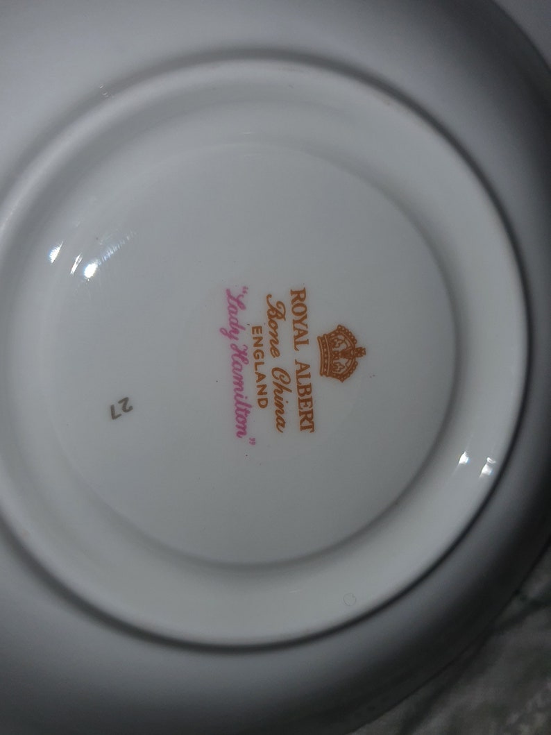 Royal Albert Lady Hamilton Pattern Coffee Set - Etsy UK