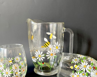 Hand Painted Pitcher - Etsy