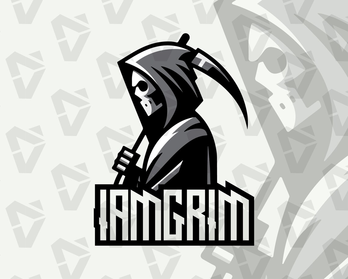 Grim Reaper Mascot Logo | Vector | Esports Gaming Logo | Customizable ...