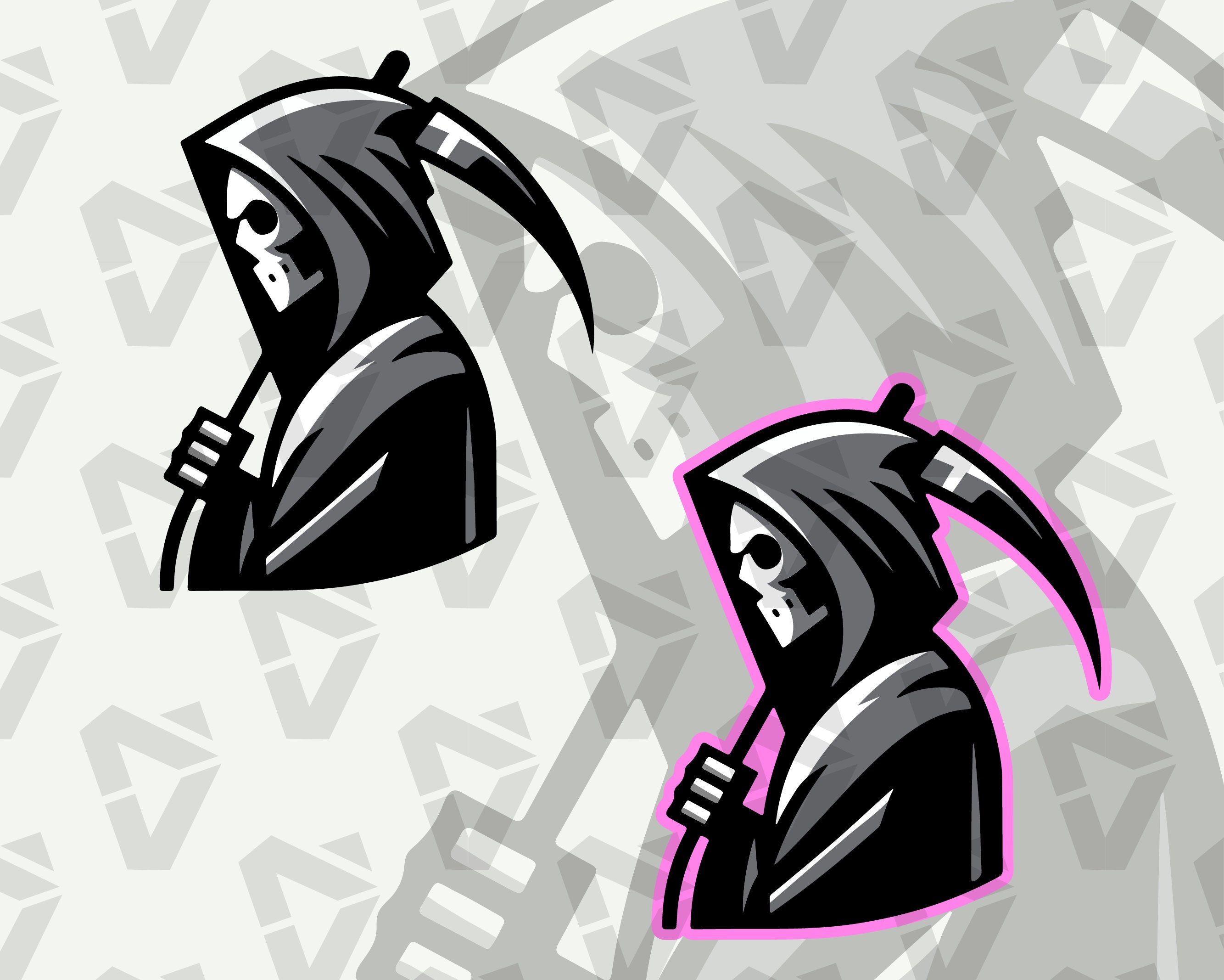 Grim Reaper Mascot Logo | Vector | Esports Gaming Logo | Customizable ...