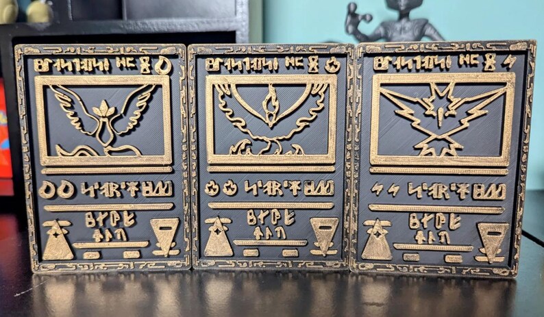 Pokemon Ancient Tablets Complete Legendary Trio Set, Kanto, Legendary ...