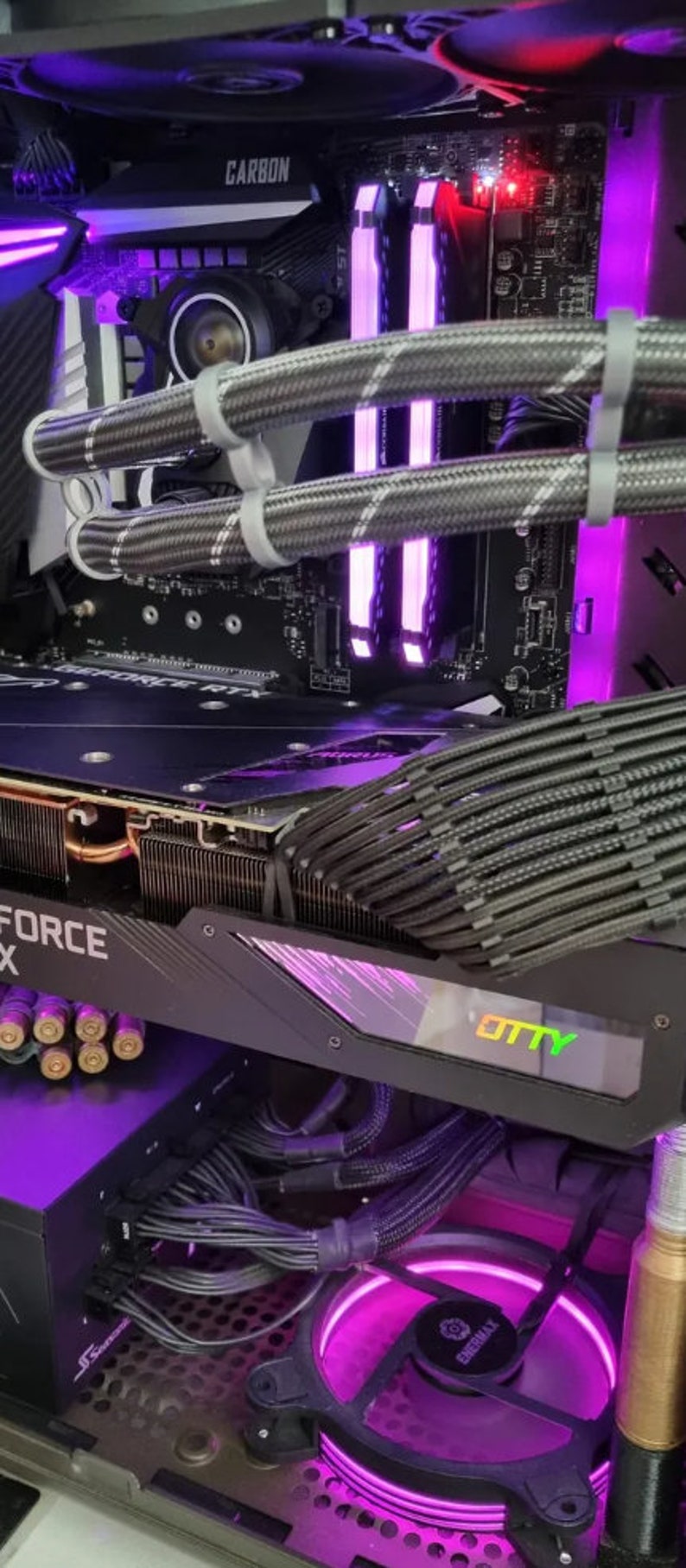 3D Printed Arctic AIO Radiator Tube Comb | Adjustable Cable Management ...