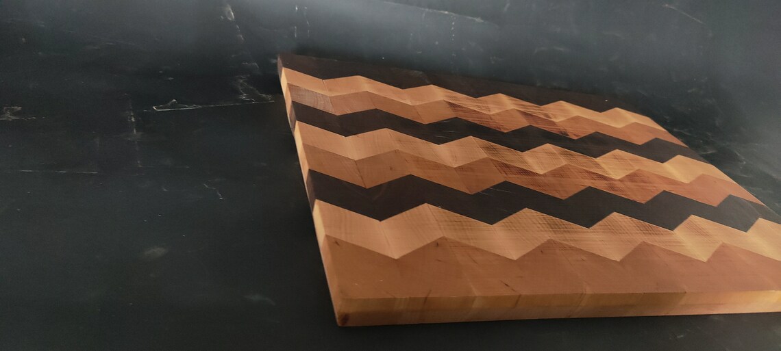 End Grain Butcher Block, Chevron, Home Goods, Cutting Board, American ...