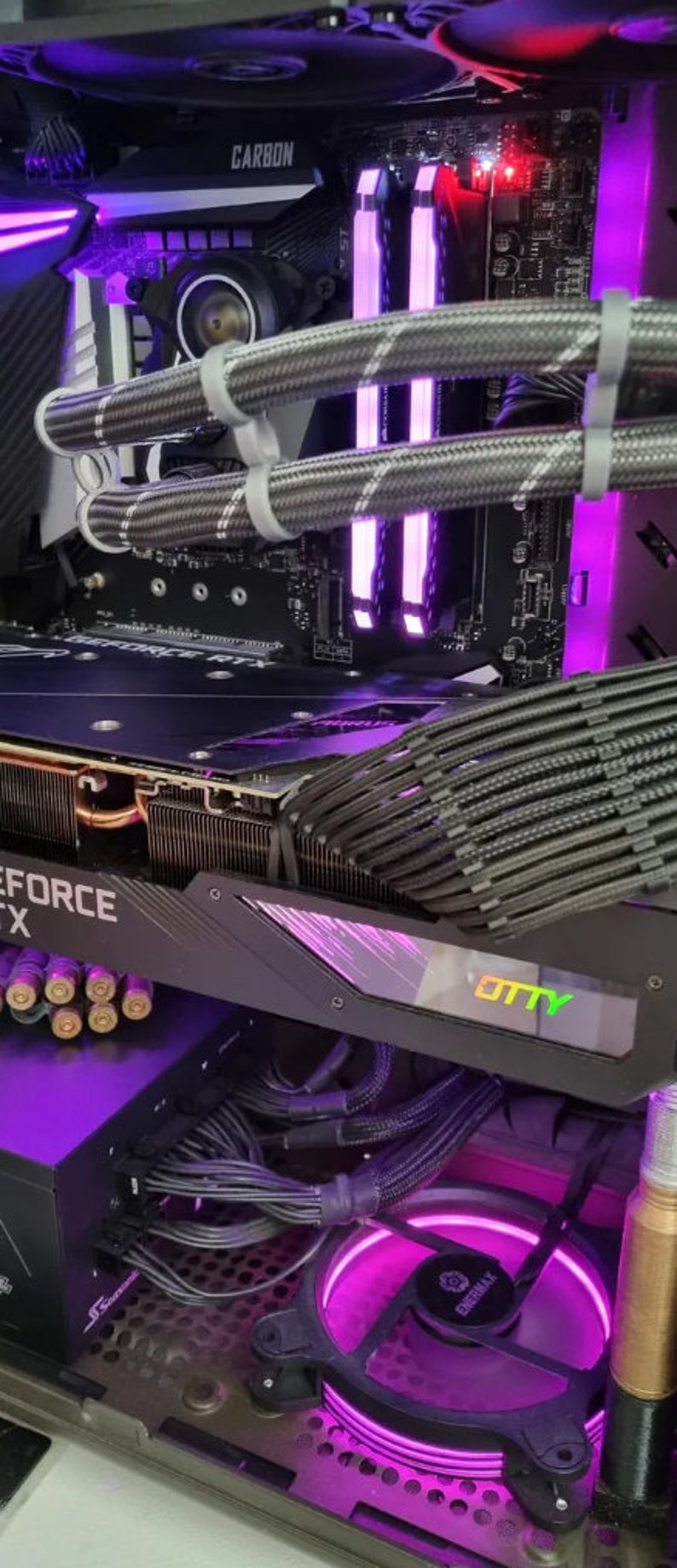 3D Printed Arctic AIO Radiator Tube Comb | Adjustable Cable Management ...