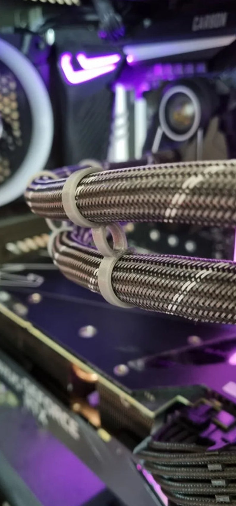 3D Printed Arctic AIO Radiator Tube Comb | Adjustable Cable Management ...