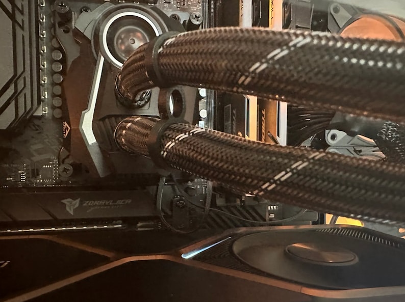 3D Printed Arctic AIO Radiator Tube Comb | Adjustable Cable Management ...