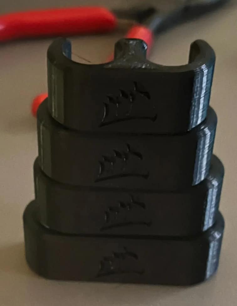 3D Printed Corsair AIO Radiator Tube Comb | Adjustable Cable Management ...