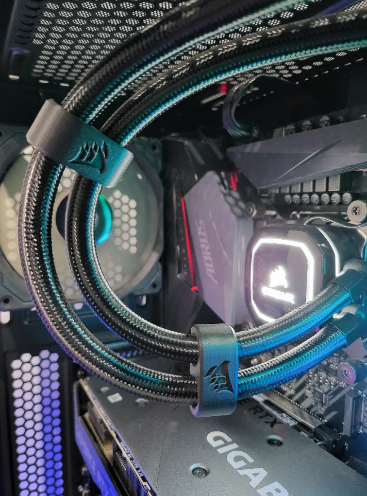 3D Printed Corsair AIO Radiator Tube Comb | Adjustable Cable Management ...