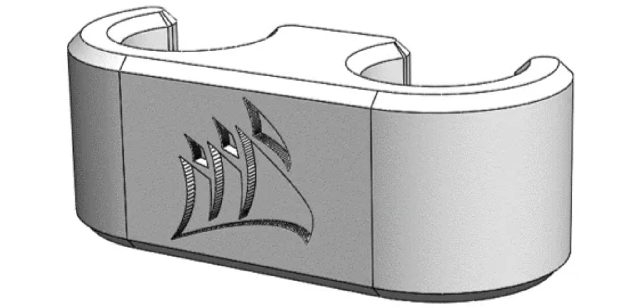 3D Printed Corsair AIO Radiator Tube Comb | Adjustable Cable Management ...
