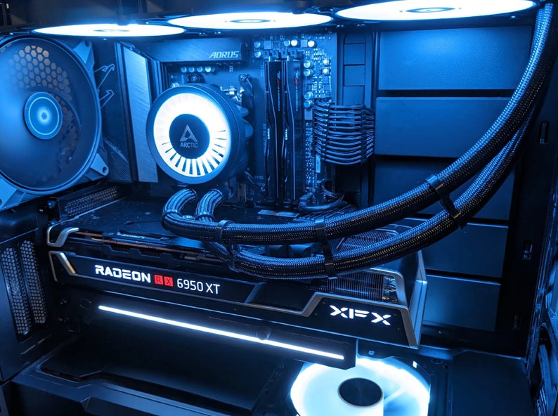 3D Printed Arctic AIO Radiator Tube Comb | Adjustable Cable Management ...