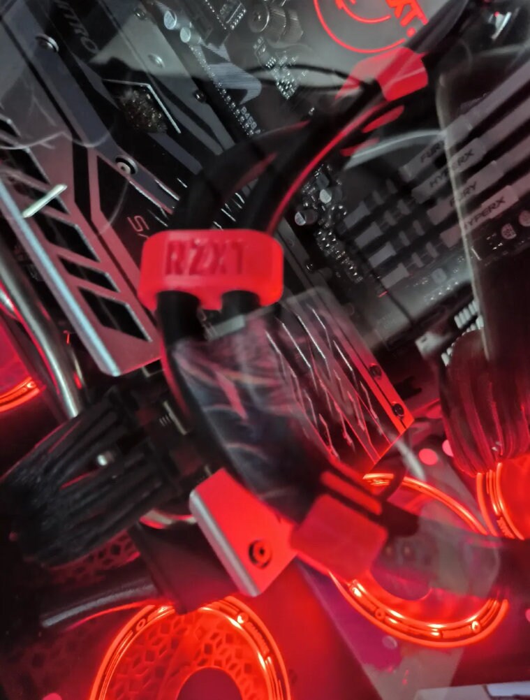 3D Printed NZXT AIO Tube Comb: Adjustable PC Cable Management - Etsy