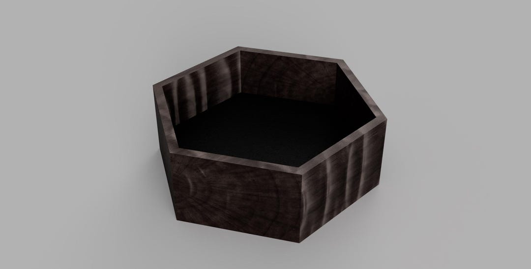 Hexagonal Dice Tray | Oiled Leather Rolling Surface, Perfect Fit for ...