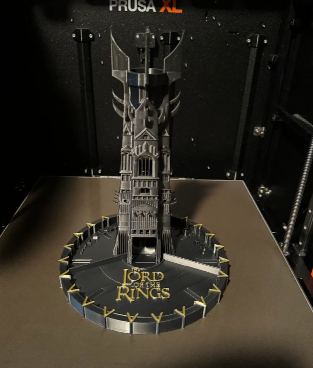 Lord of the Rings Barad-dûr Dice Tower With One Ring Border 3D Printed RPG Dice Roller Fantasy ...
