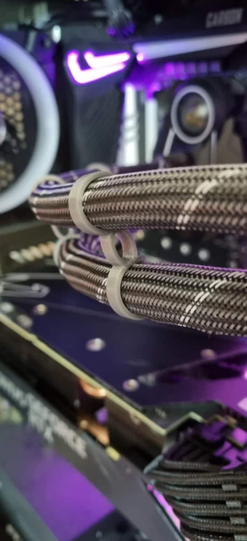 3D Printed Arctic AIO Radiator Tube Comb | Adjustable Cable Management ...