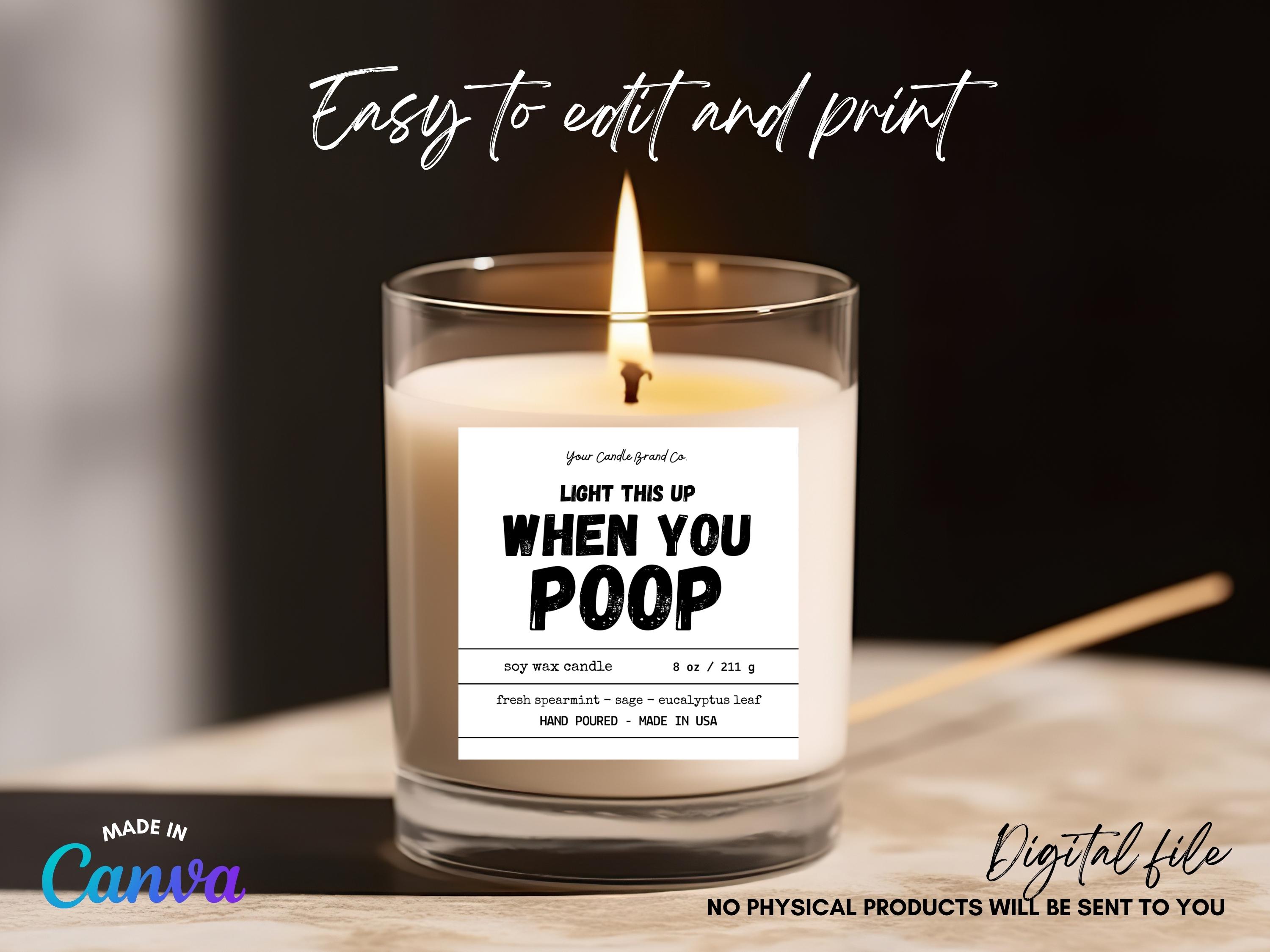 Funny Candle Label, Candle Label Template, Candle Label Template ...