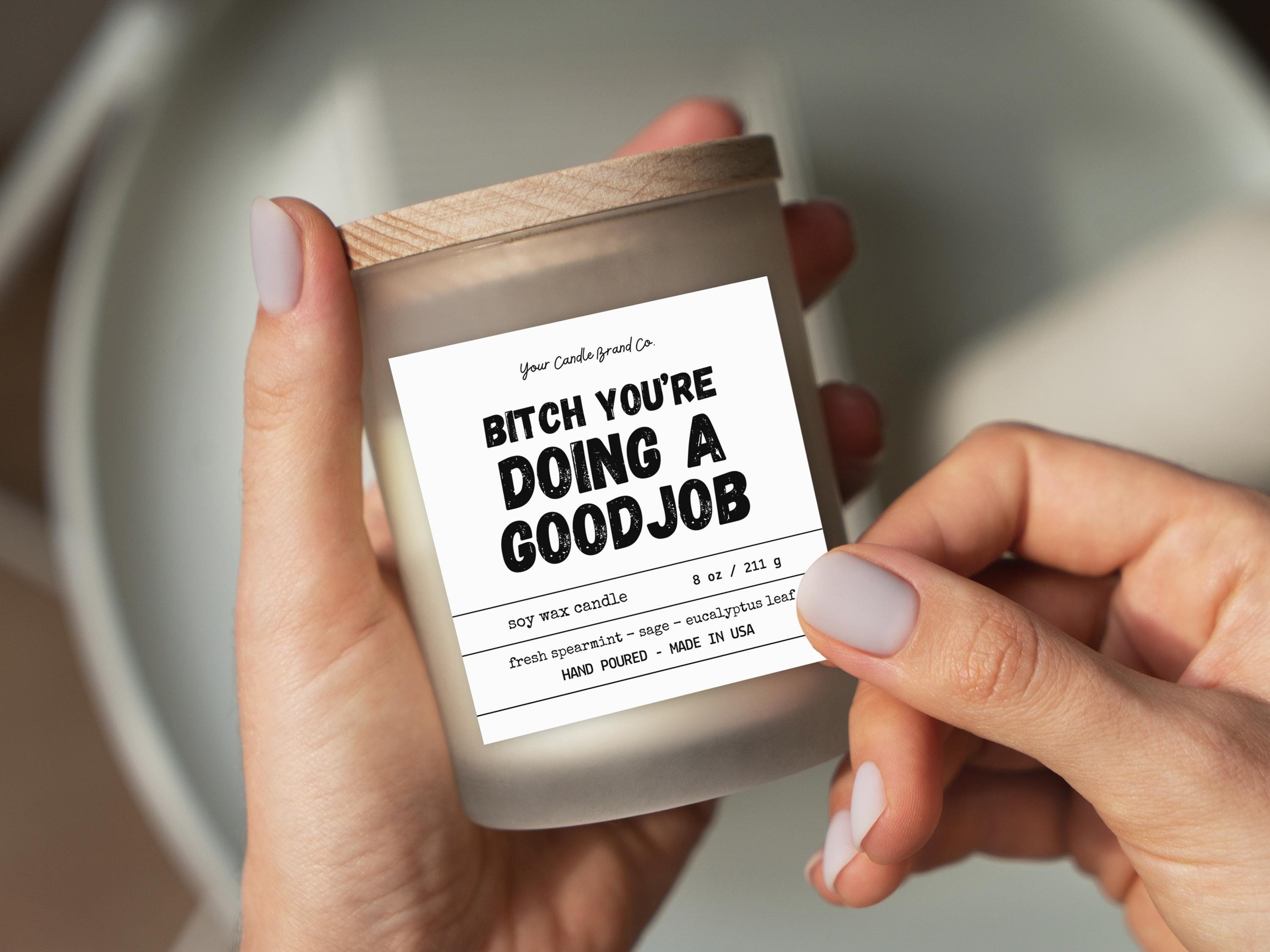 Funny Candle Label, Candle Label Template, Candle Label Template ...