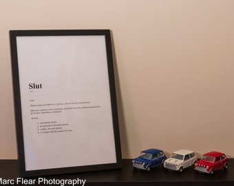 Slut Poster - Etsy UK