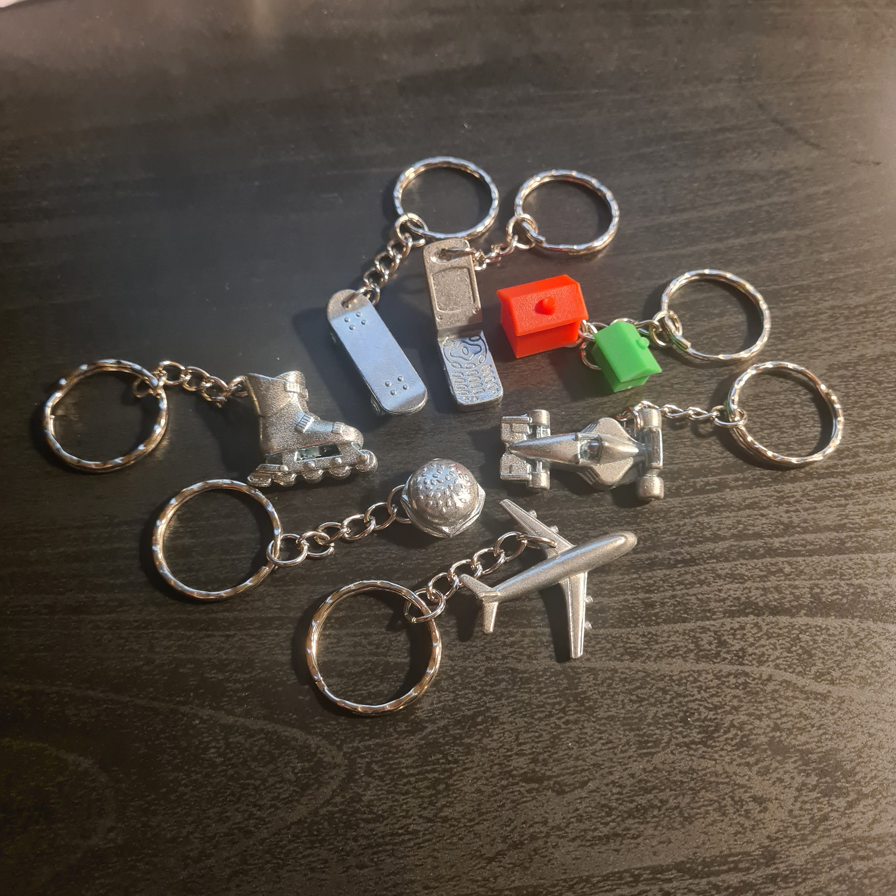 Monopoly Keyrings. Limited Edition Monopoly Game Keychains. Novelty Key ...