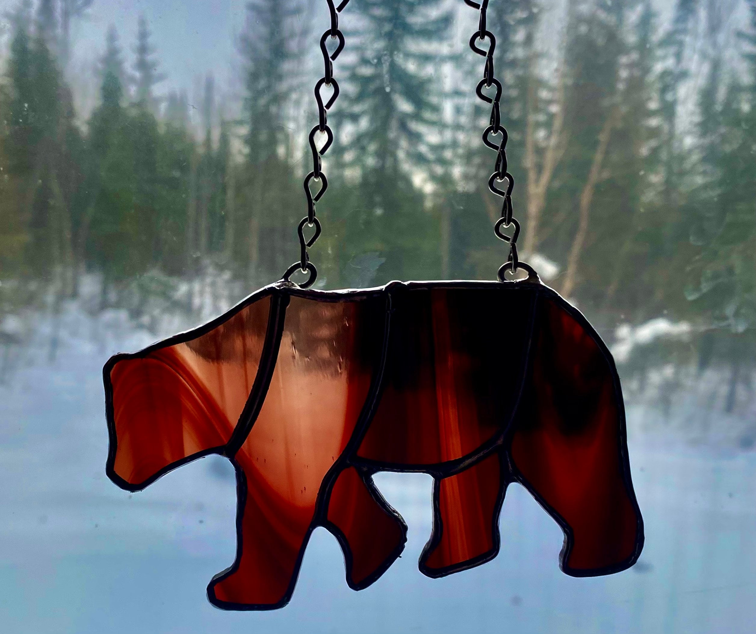 Beginner Pattern, Stained Glass Grizzly Bear, PATTERN ONLY, Diy Holiday ...