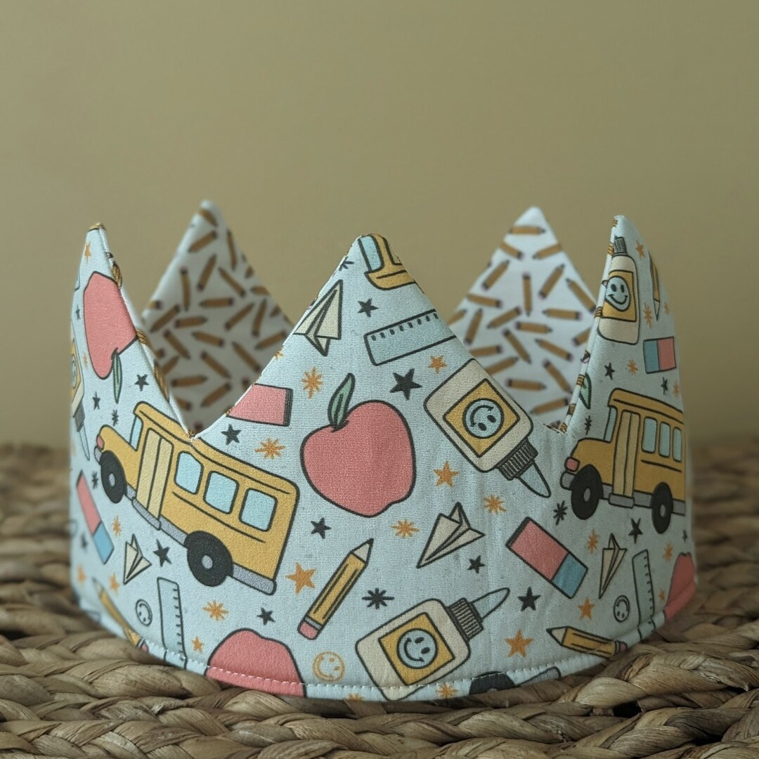 Back to School Classroom Themed Fabric Crowns! Teacher Class Birthday ...