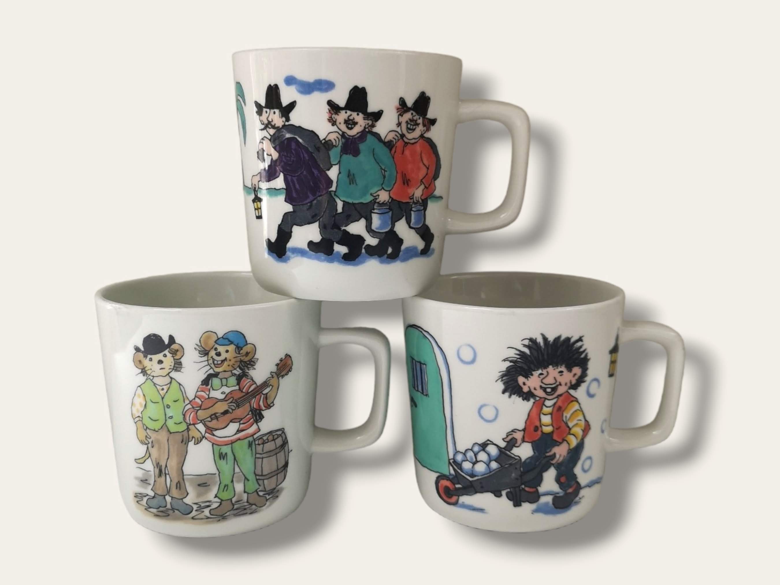 Norwegian Thorbjorn Egner Mugs Figgjo Flint Norway Coffee Mugs Nordic ...