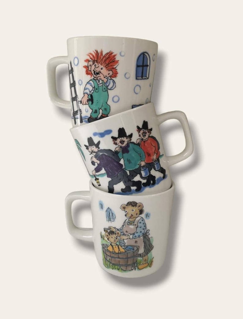 Norwegian Thorbjorn Egner Mugs Figgjo Flint Norway Coffee Mugs Nordic ...