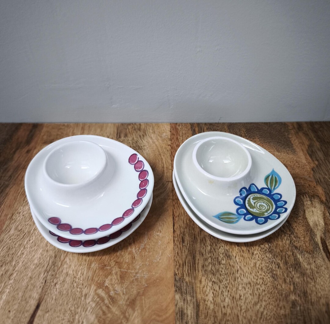 Vintage Figgjo Egg Holders Set of 2 Design Turi Gramstad Oliver for ...