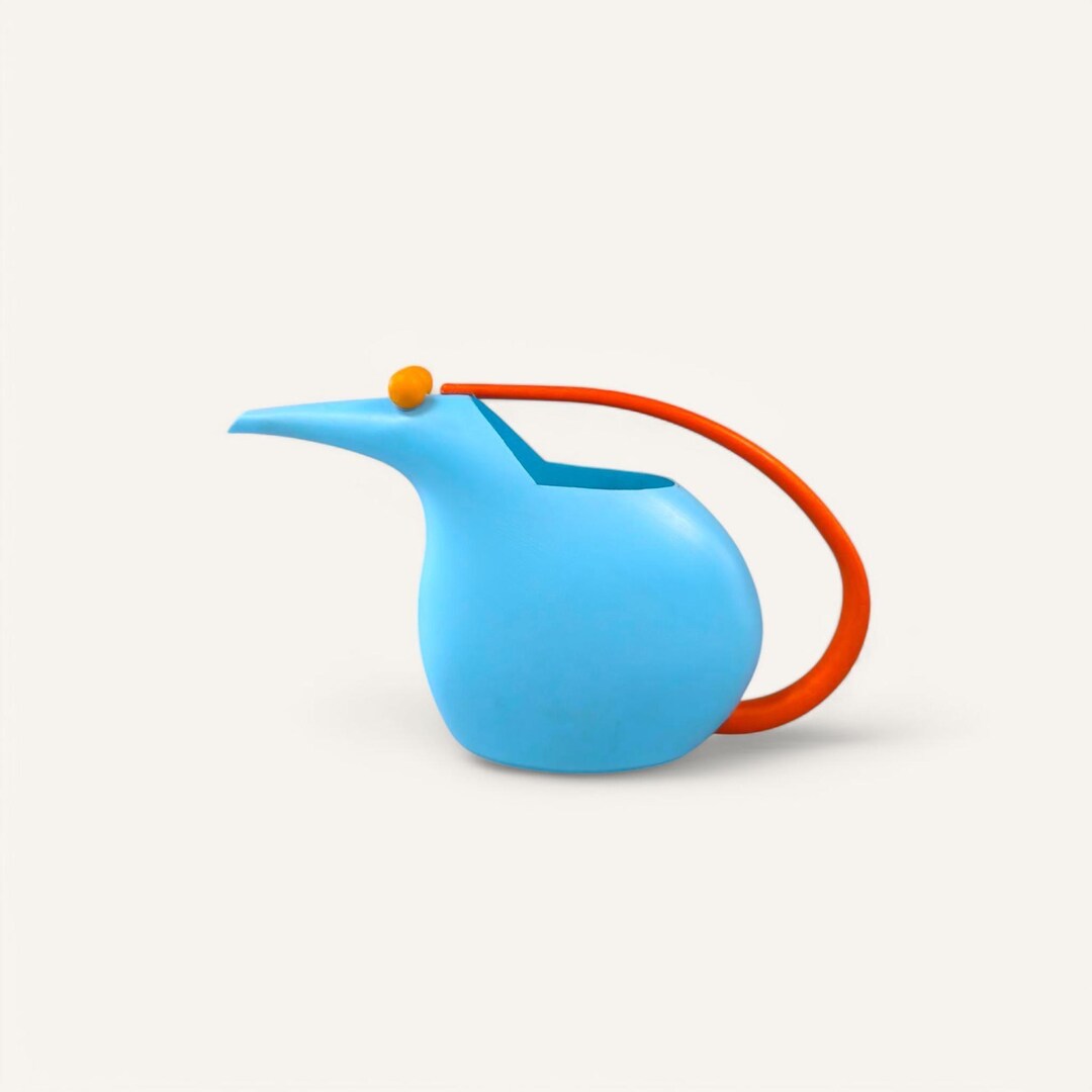 Vintage Space Age 'mouse' Watering Can in Blue and Orange | Retro 1970s ...