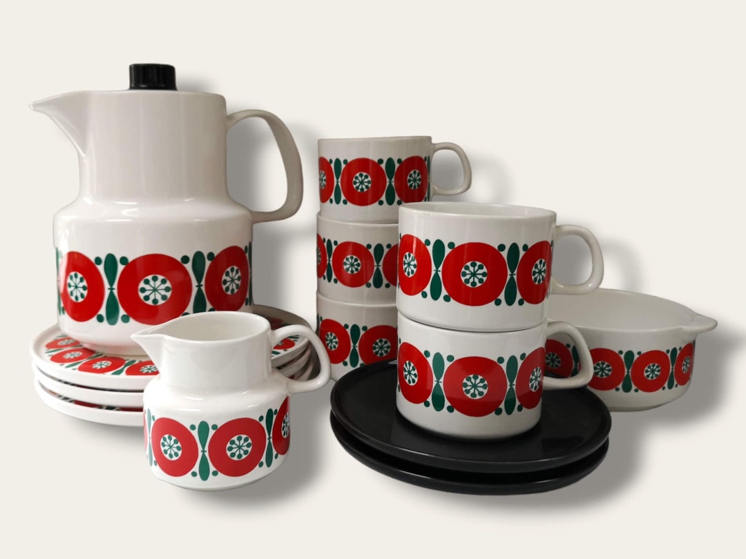 1960s Melitta 'poppy' Tableware Decor Poppy or Red - Etsy
